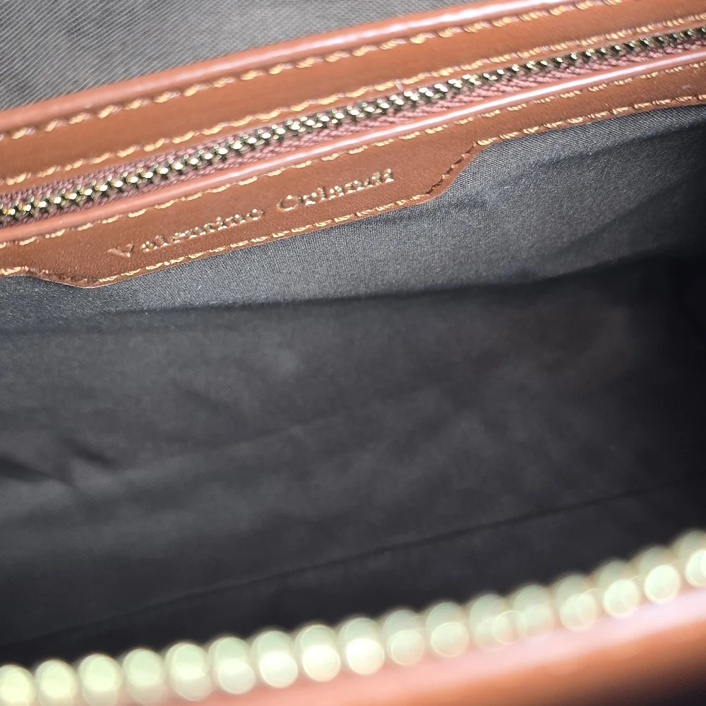 Valentino Orlandi | Bags | Valentino Orlandi Brown Vovo Vegan Leather ...